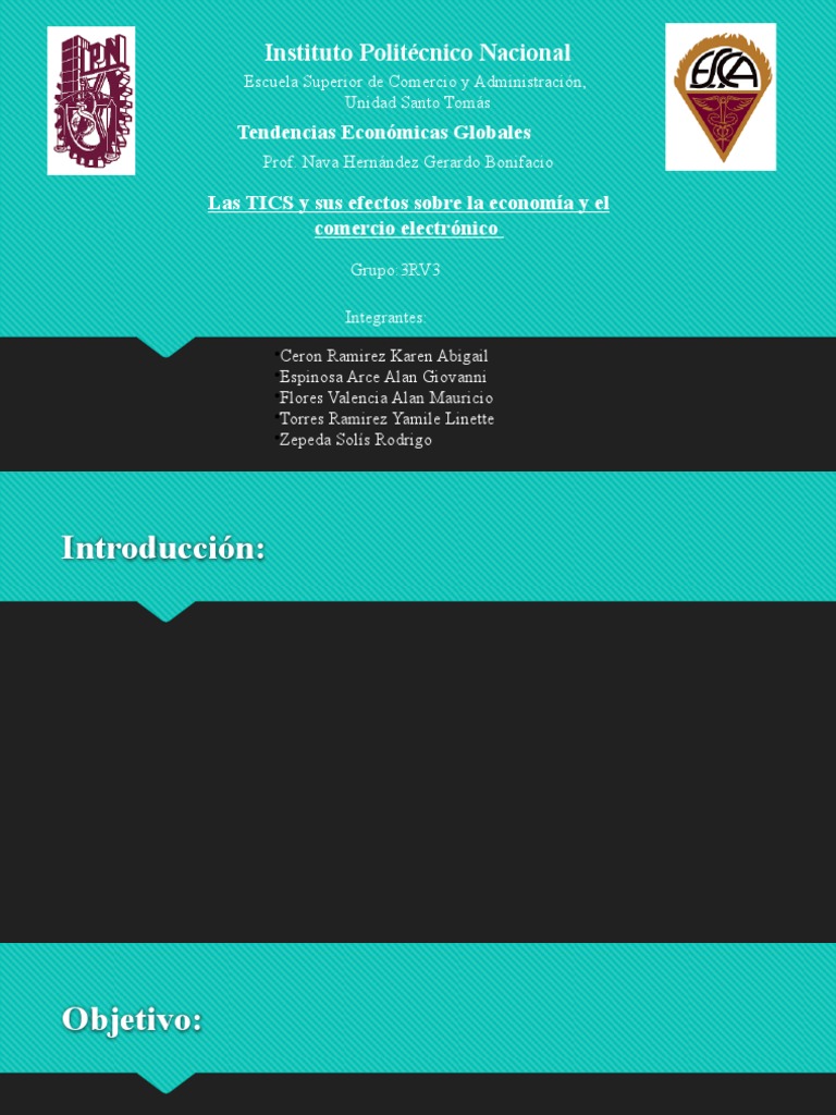Presentacion de Las TIC's | PDF | Comercio electrónico | Tecnología de información y comunicaciones
