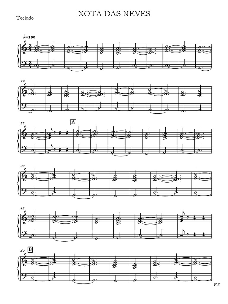 XOTA DAS NEVES - Teclado | PDF