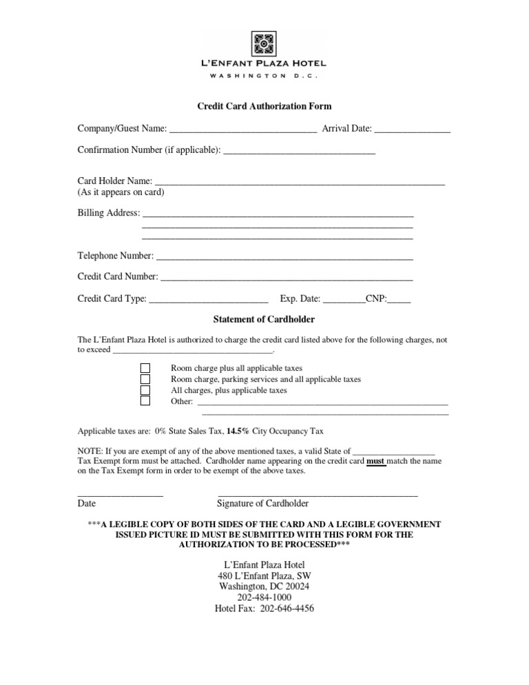 Credit Card Authorization Form | PDF | Career & Growth | Finance & Money Management