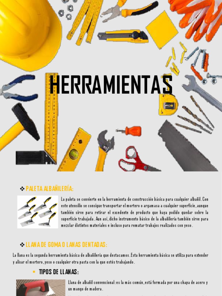 HERRAMIENTAS | PDF | Tornillo | Herramientas