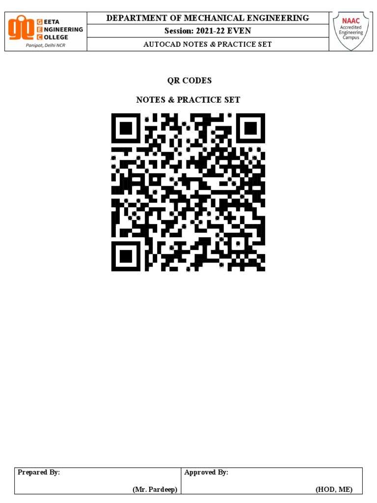 QR Code of AutoCAD | PDF