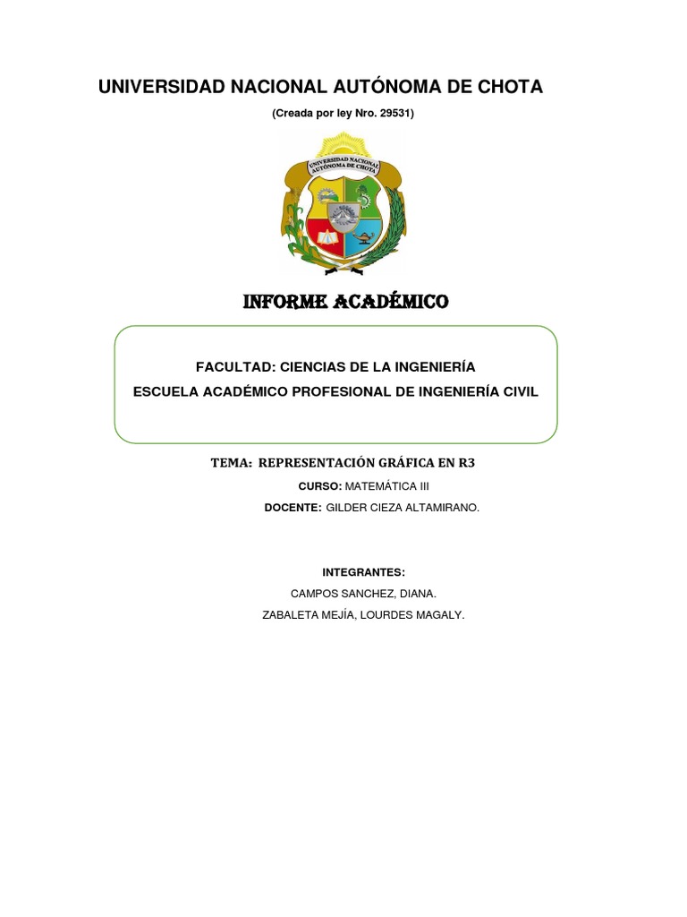 Representación Gráfica en R3 | PDF | Objetos geométricos