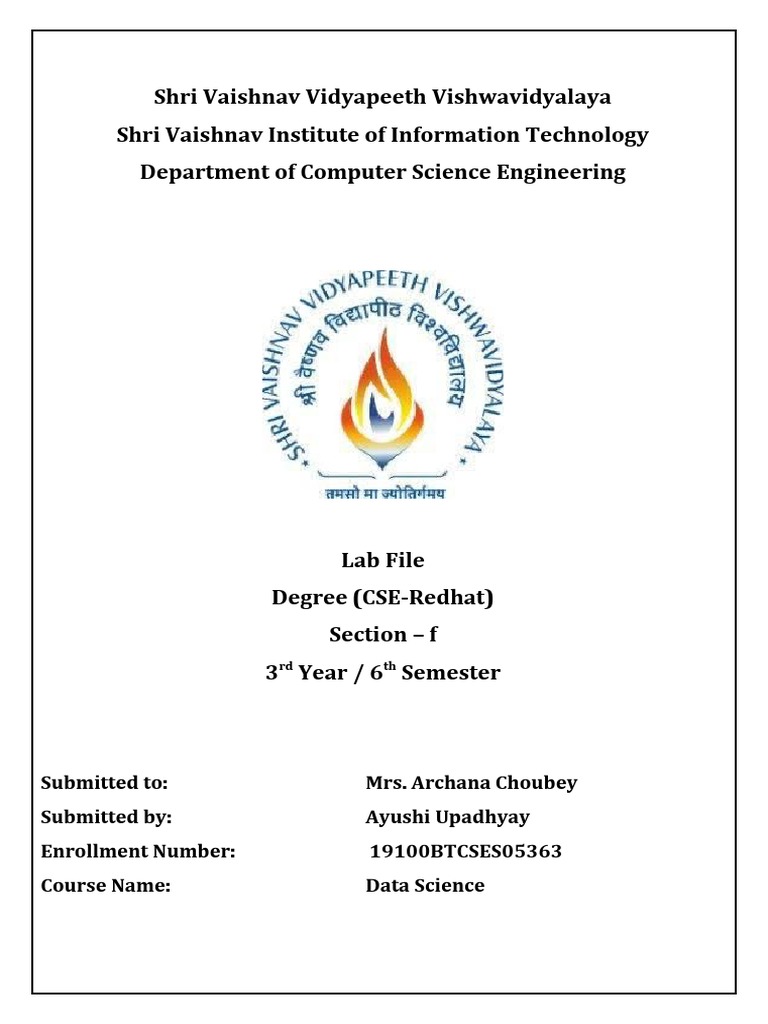 Ayushi Data Science Final File | PDF | Computing | Computer Science