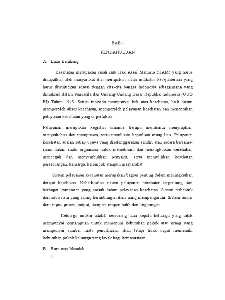 Sistem Pelayanan Kesehatan untuk Gakin | PDF