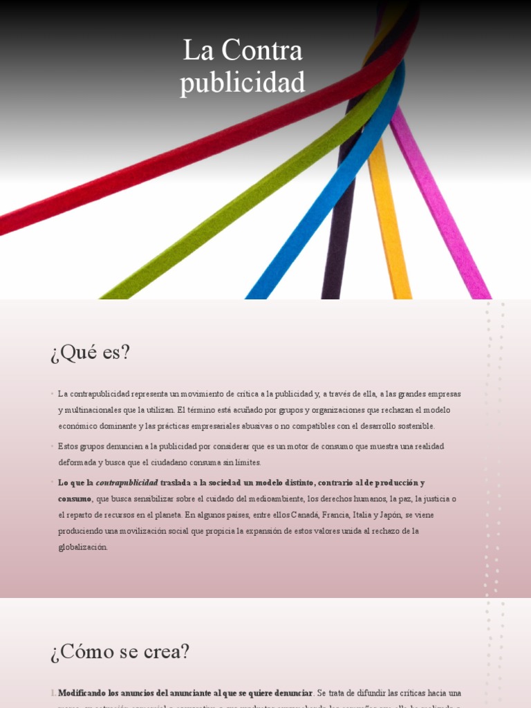 Clase 12 La Contrapublicidad | PDF
