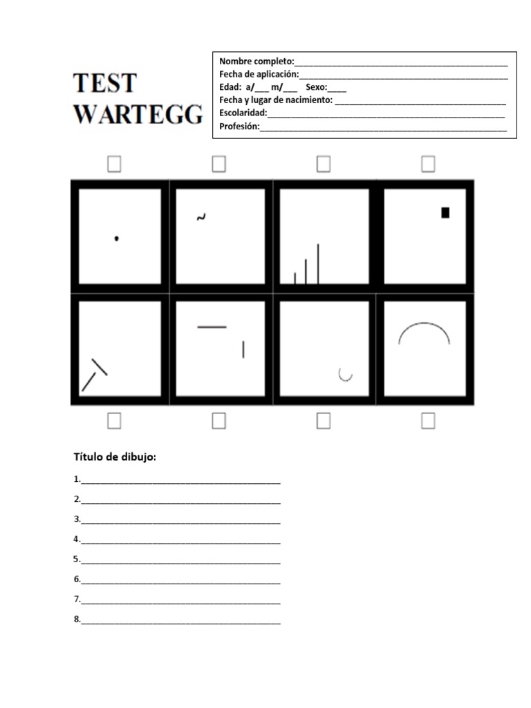Protocolo Test de Wartegg | PDF