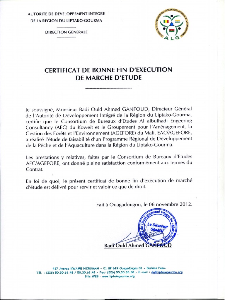 Certificat Aec Agefore 3 | PDF