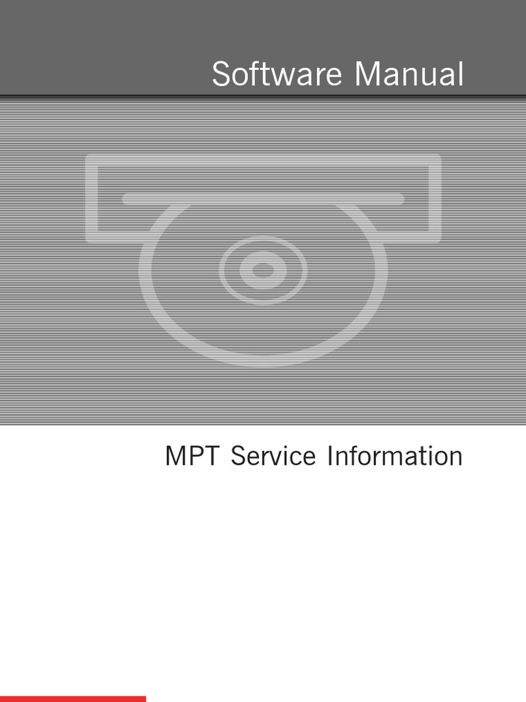 Software Manual: MPT Service Information | PDF | Parameter (Computer ...