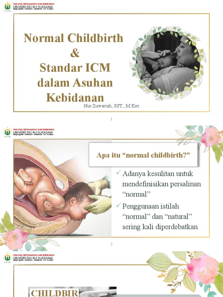 Definisi Persalinan Normal dan Standar ICM | PDF | Kesehatan Holistik