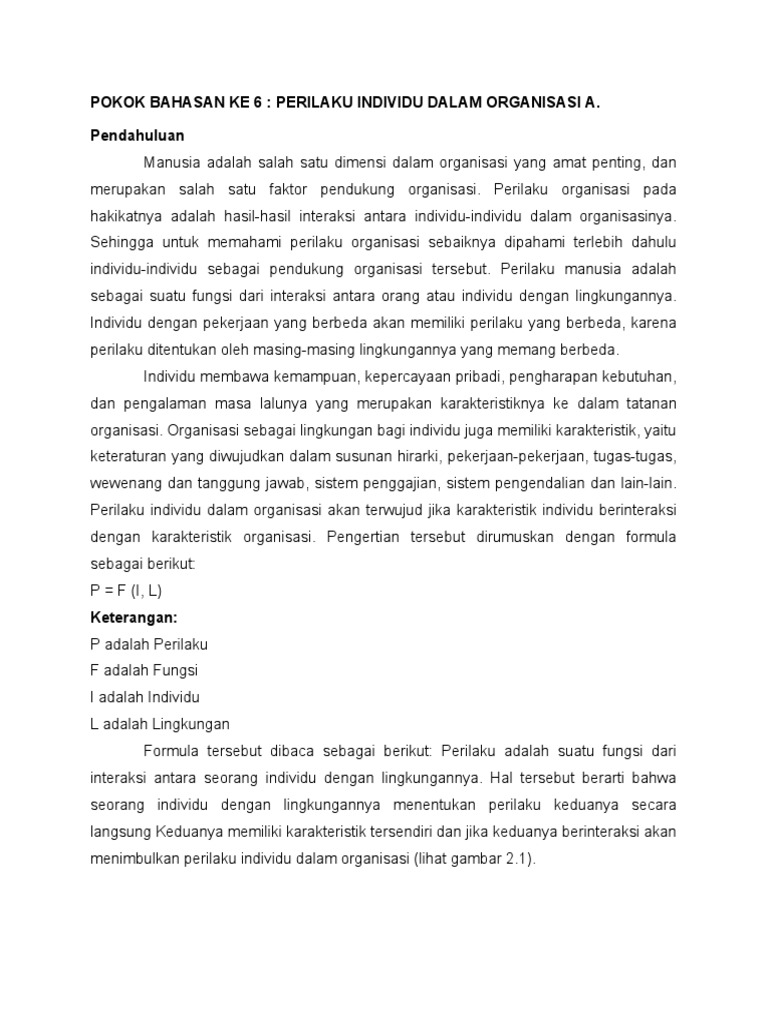 Pokok Bahasan Ke 6 | PDF | Karier & Perkembangan | Pengembangan Diri