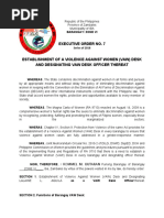 Vawc Desk Ordinance | PDF | Violence Against Women | Violence