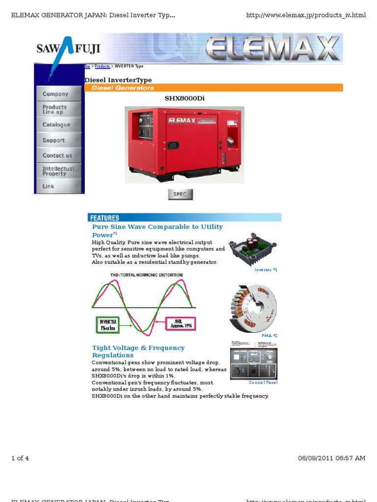 Sawa Fuji Inverter Generator | Download Free PDF | Power Inverter ...