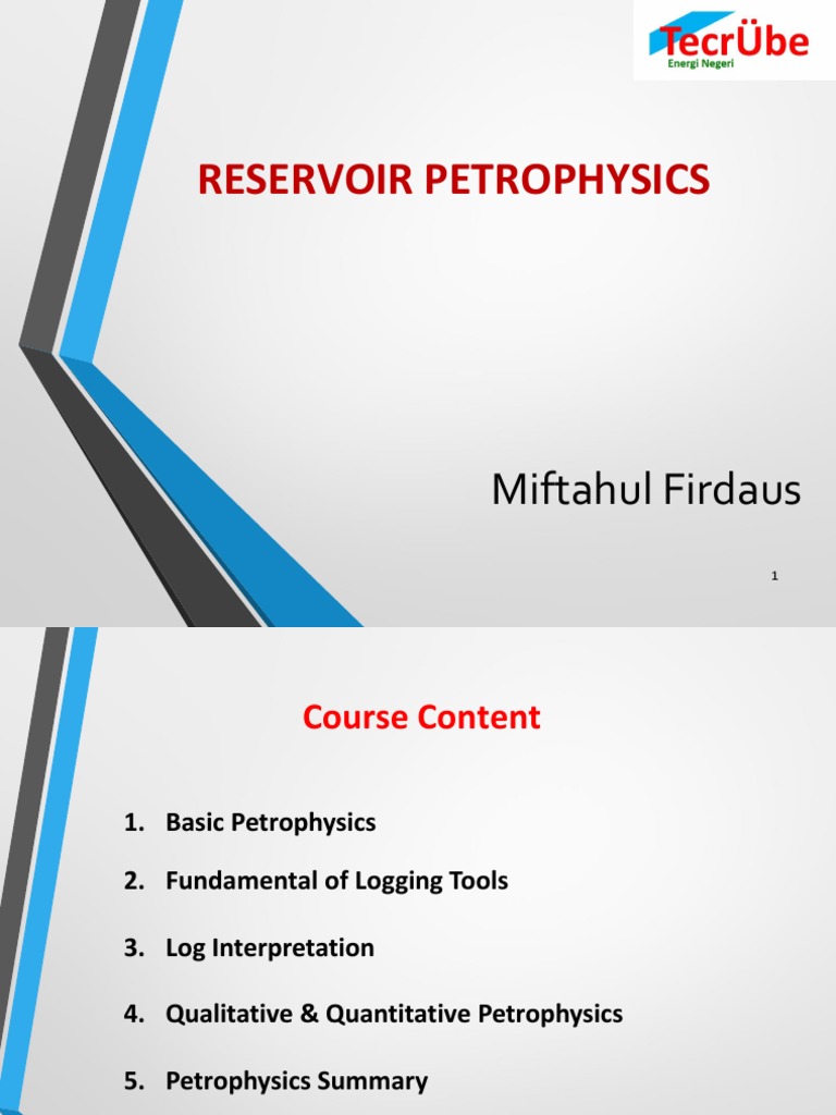 Quick Look Petrophysics | PDF | Physical Sciences | Chemistry
