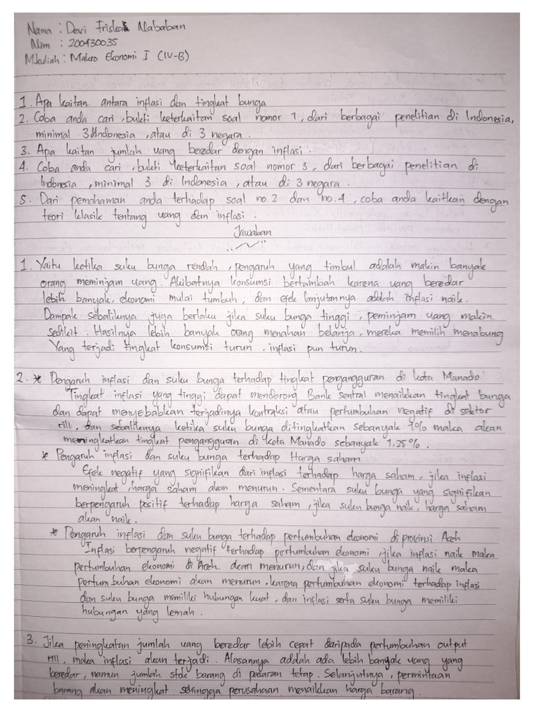 UTS Makro Ekonomi I | PDF