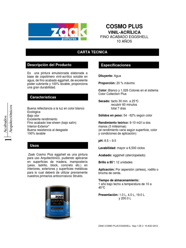 Cosmo Plus Pintura | PDF | Pintar | Materiales