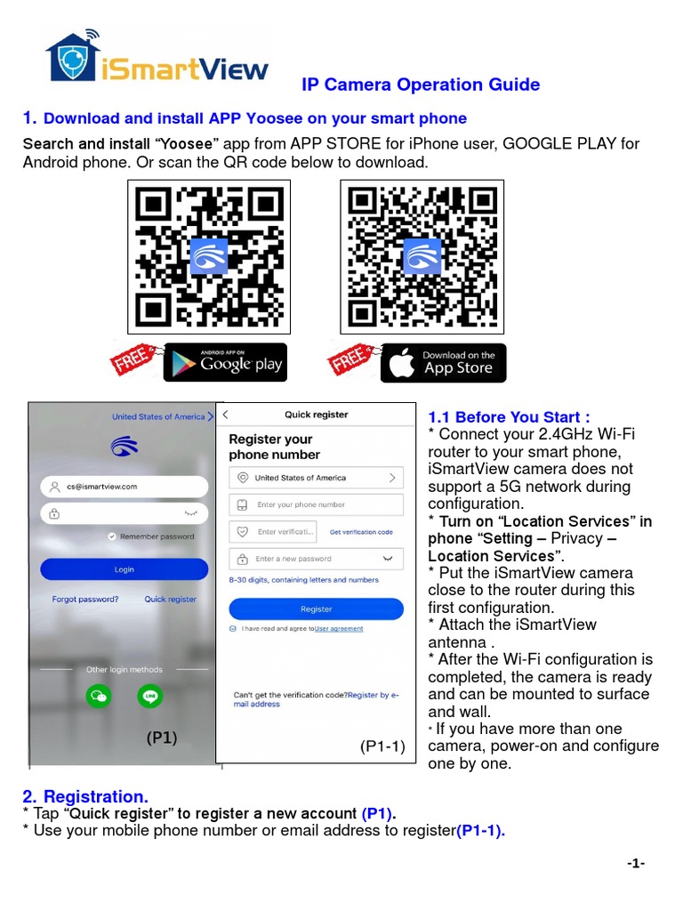 Yoosee User Manual 2020 | PDF | Wi Fi | Qr Code