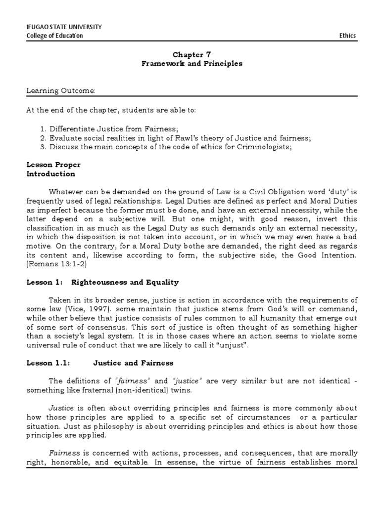 MODULE in ETHICS-7 Framework and Principles | PDF | Capitalism ...