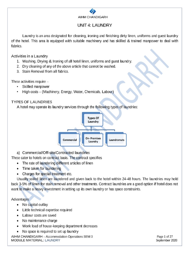 Design of Laundry | PDF