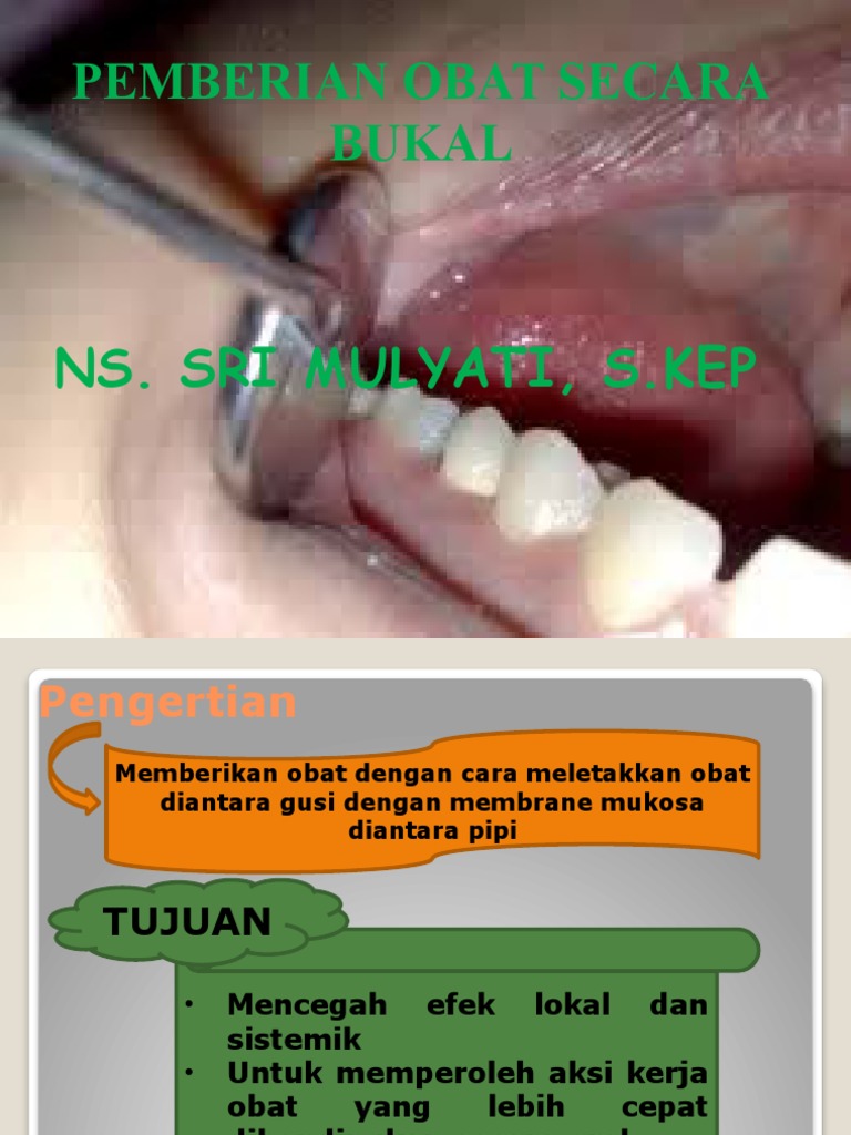 Pemberian Obat Secara Bukal | PDF