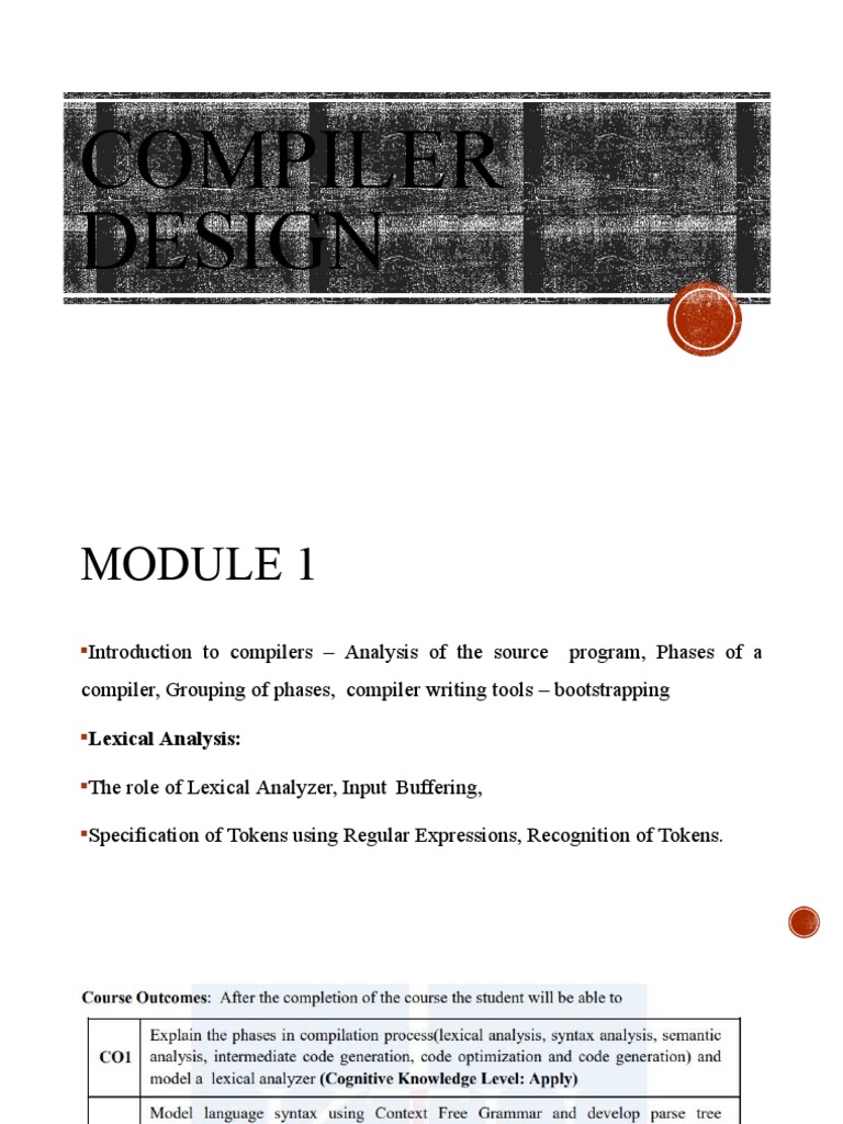 Compiler Design Mod 1 | PDF | Parsing | Compiler
