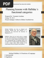 Halliday's Seven Language Functions | PDF