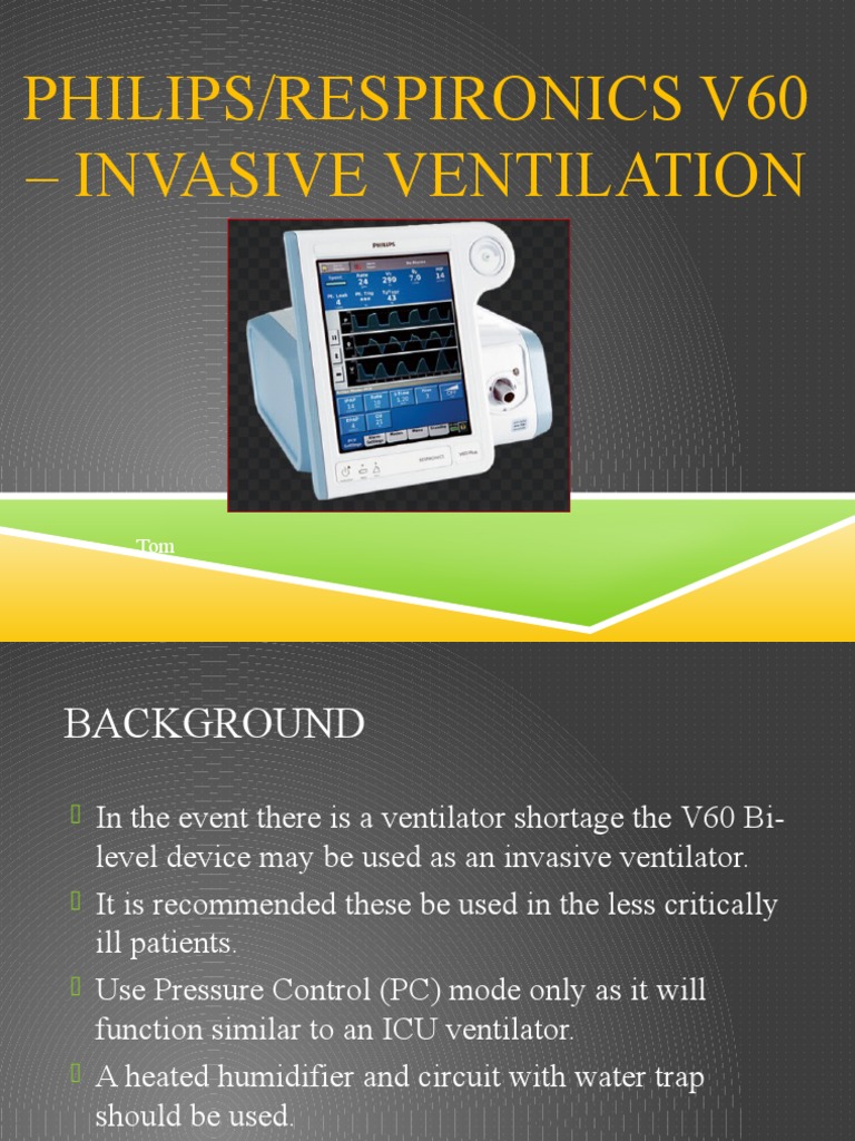 V60 For Invasive Ventilation | PDF | Clinical Medicine | Medical ...