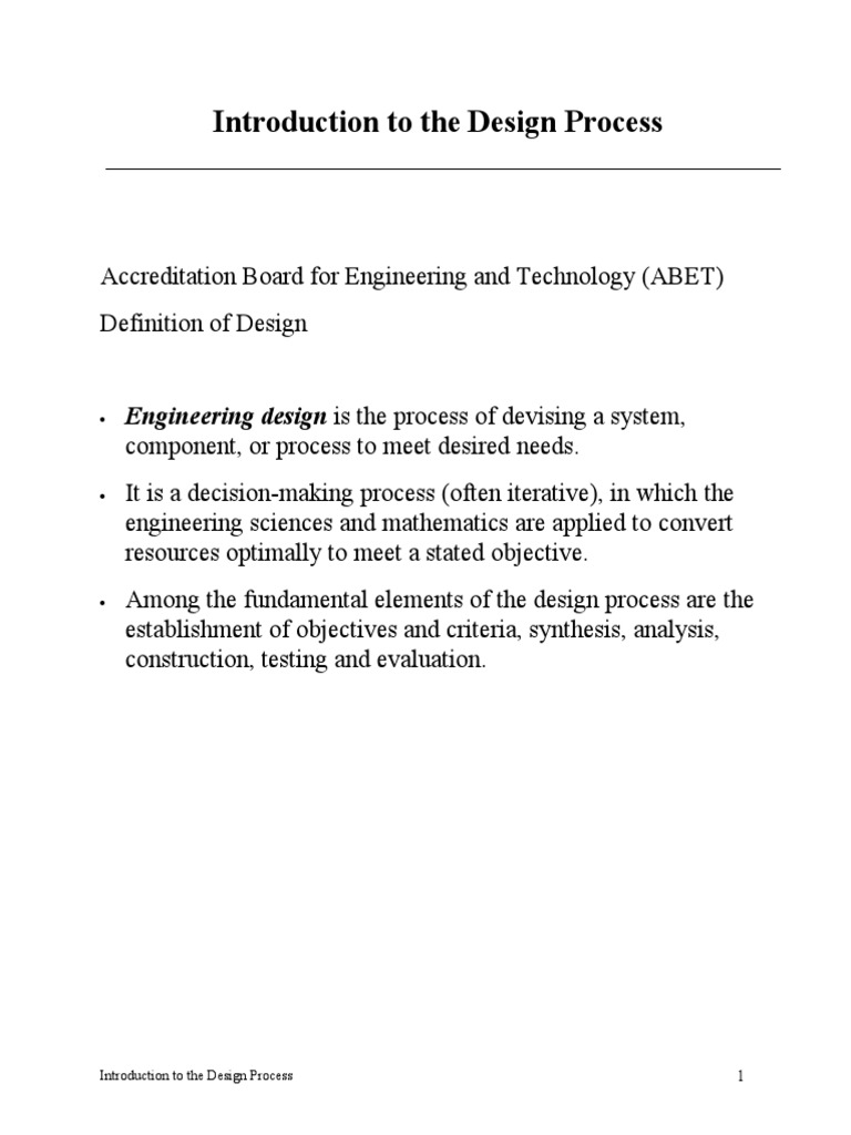 EML2322L-Design Process | PDF | Mechanical Engineering | Engineering ...