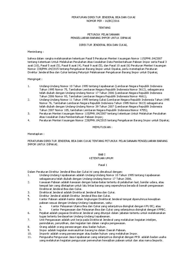Bea Cukai Indonesia | PDF | Pengelolaan Keuangan & Uang