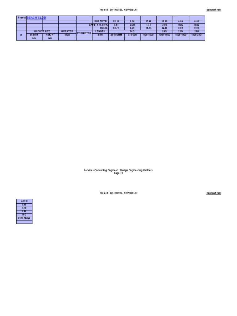 Take Off Sheet Kitchen, Banquet Hall (Beach Club) | PDF | Technology ...
