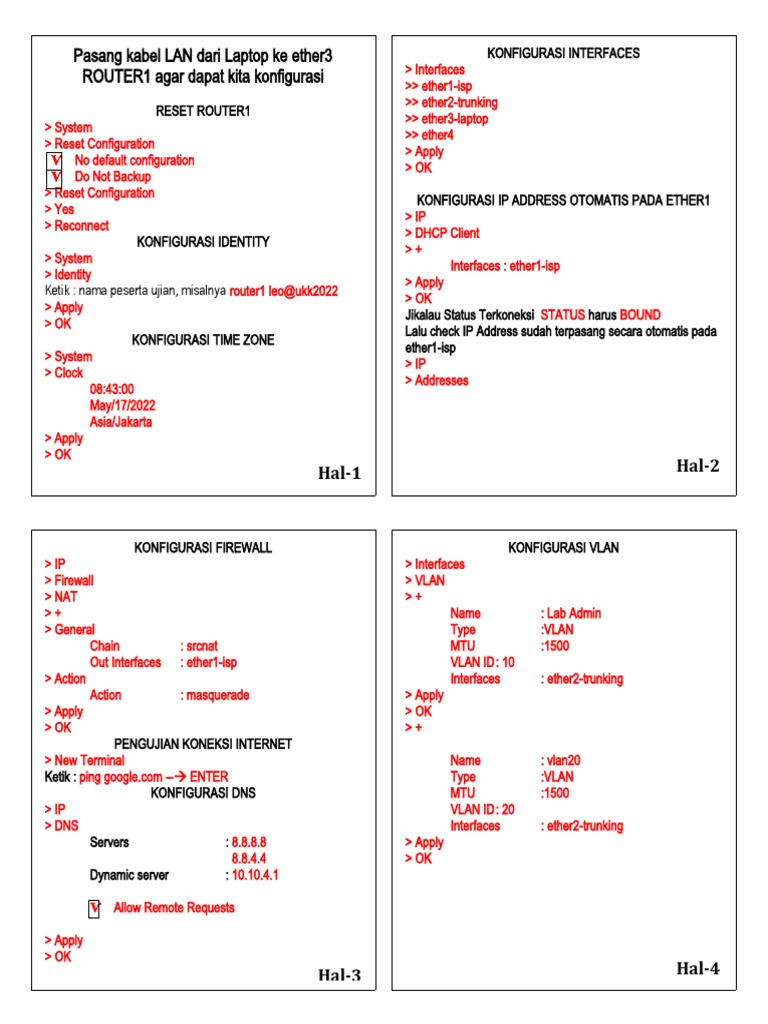 Mikrotik Router Configuration Guide | PDF | Wi Fi | Telecommunications