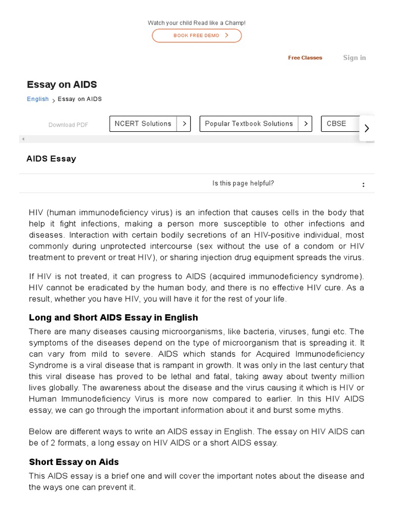 Understanding HIV/AIDS: Key Insights | PDF | Hiv/Aids | Infection