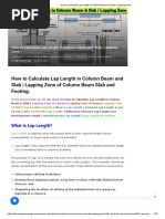 Basic Rules For Lapping in Column Reinforcement | PDF | Home & Garden