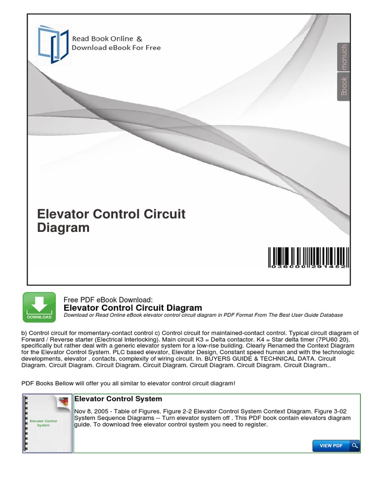 Elevator Control Circuit Diagram | PDF | Electronic Circuits ...