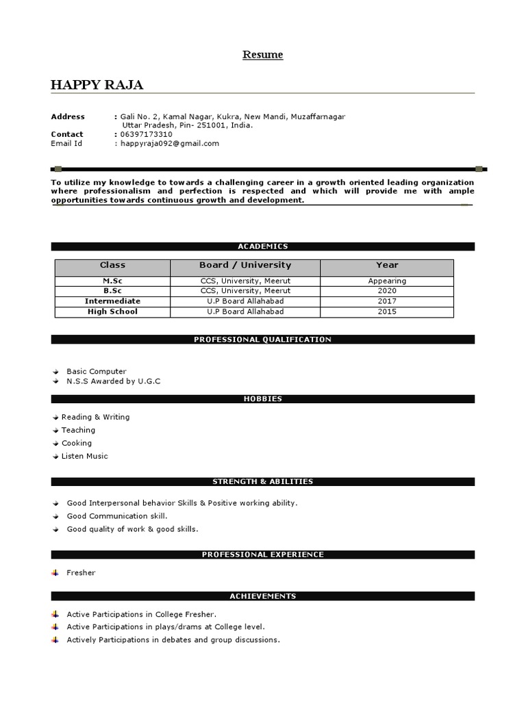 Happy Resume | PDF