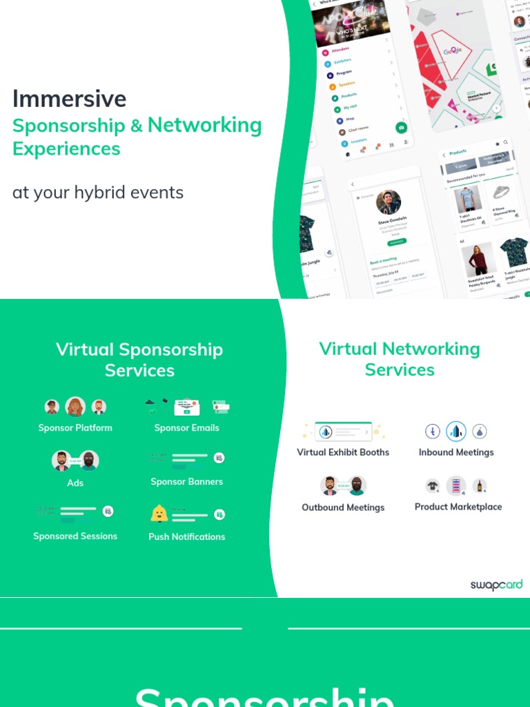 Swapcard - Monetize Your Virtual, Hybrid Event Platform | PDF | Computing | Communication