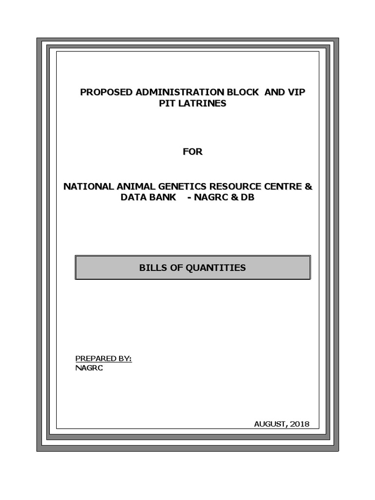 Proposed Administration Block at Bulago Stock Farm | PDF ...