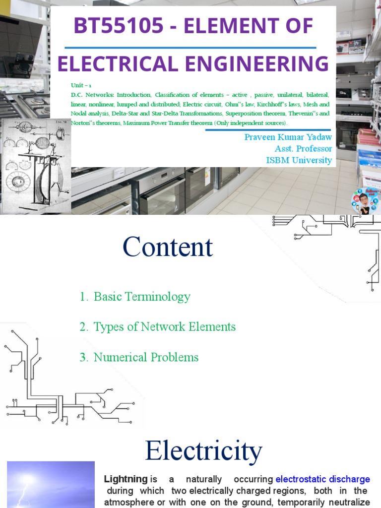 Basics of Electrical Engineering | PDF | Electrical Network | Electricity