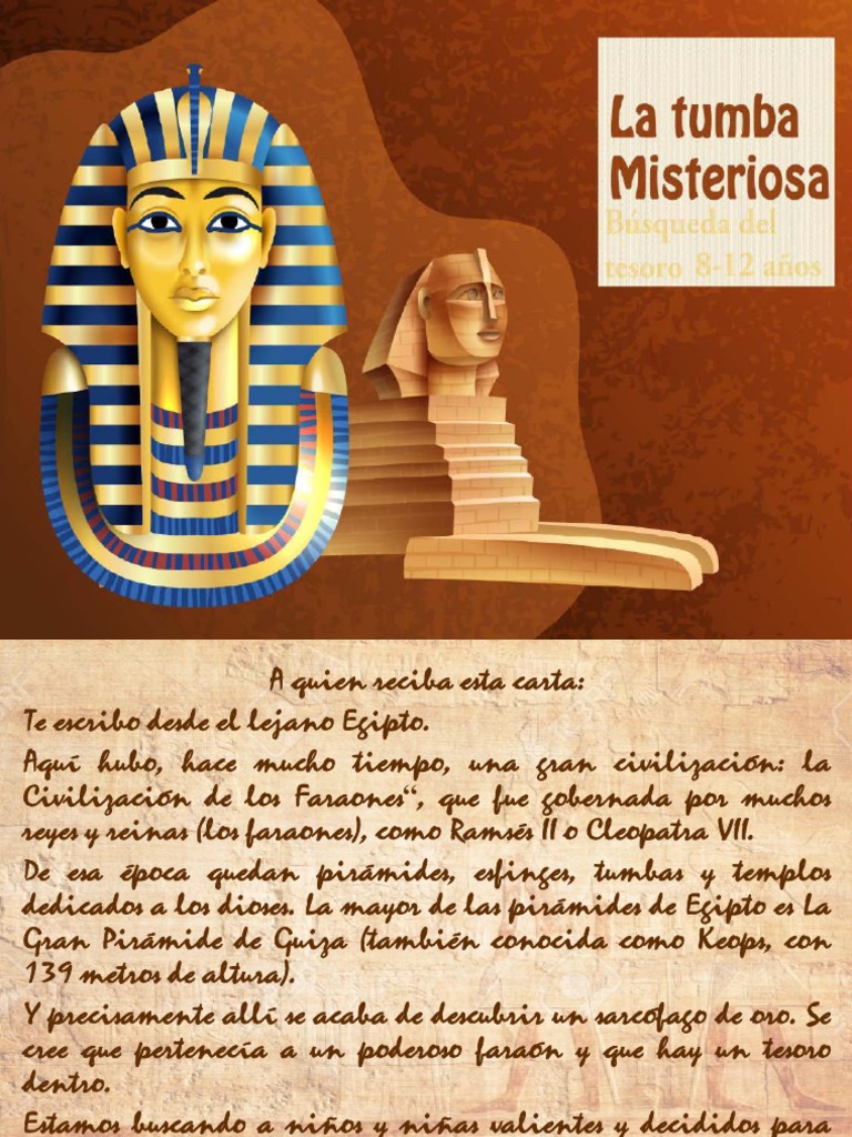 La Tumba Misteriosa | PDF | Jeroglíficos egipcios | Antiguo Egipto