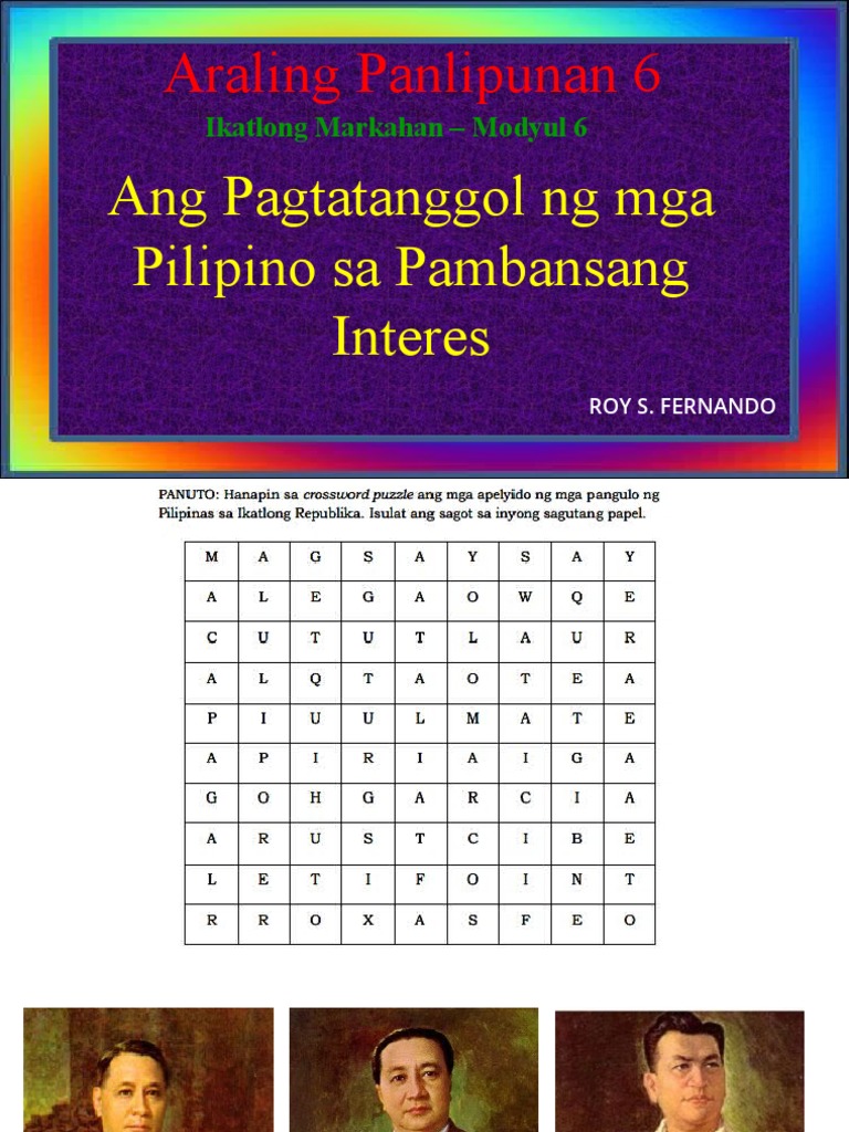 AP 6 Q3 Week 8 | PDF