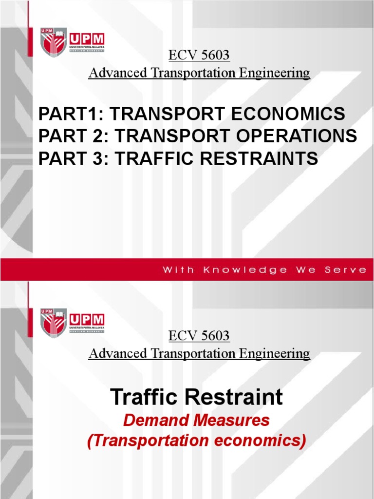 Chapter 5 - Traffic Restraint - Part 2 | PDF | Externality | Parking