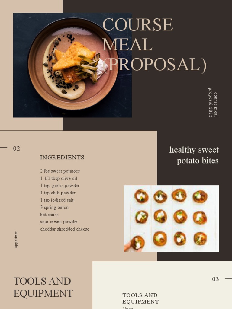 Healthy and Delicious: A Proposal for Course Meals in 2022 | PDF ...