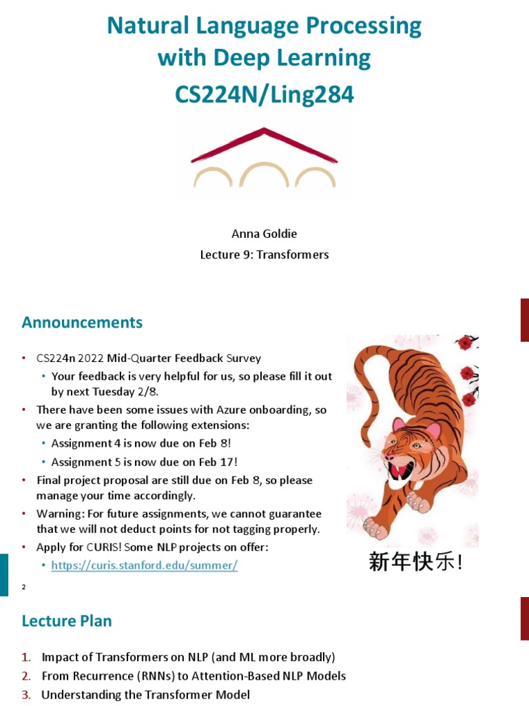 Natural Language Processing With Deep Learning CS224N/Ling284 | PDF | Cognitive Science ...