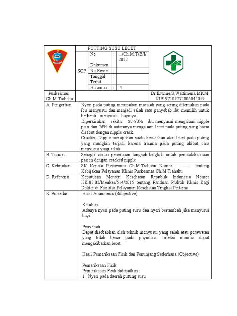 Sop Puting Susu Lecet | PDF