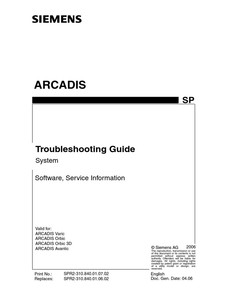 Arcadis: System Software, Service Information | Download Free PDF ...