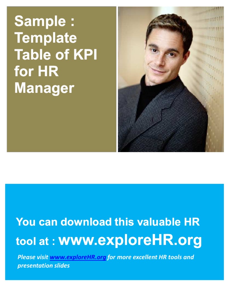 Template - Table of KPI For HR Manager | PDF