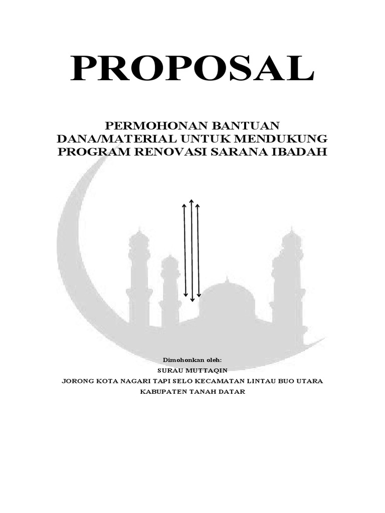 Proposal Surau Almuttaqin | PDF
