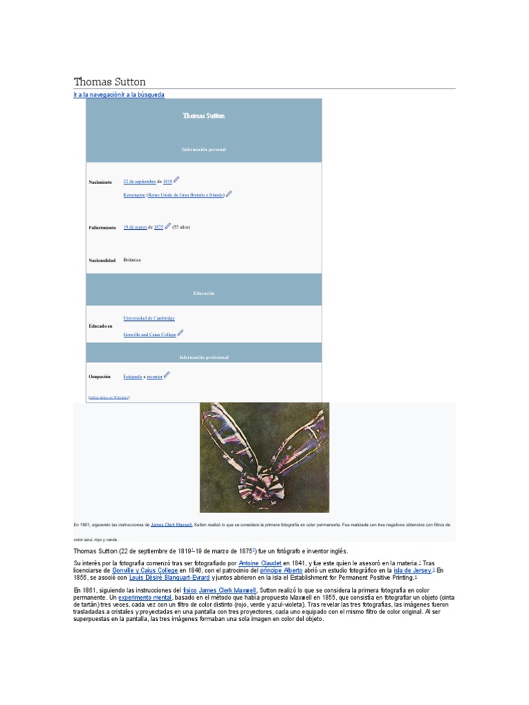 Thomas Sutton | PDF | Imagen