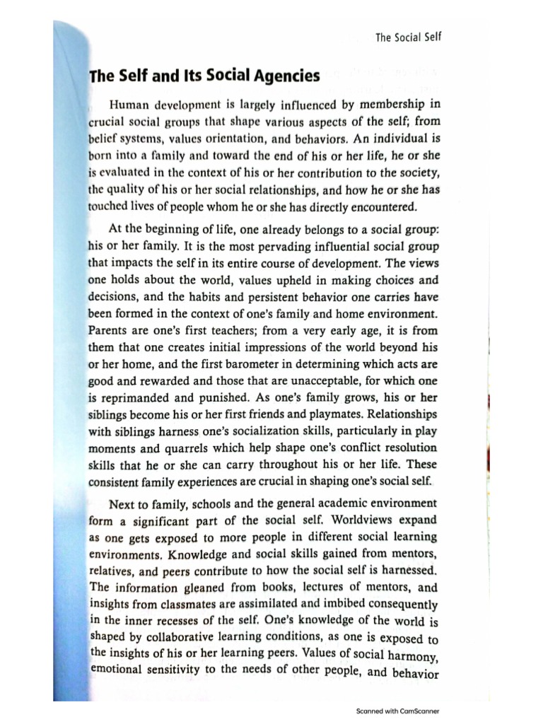 The Social Self | PDF