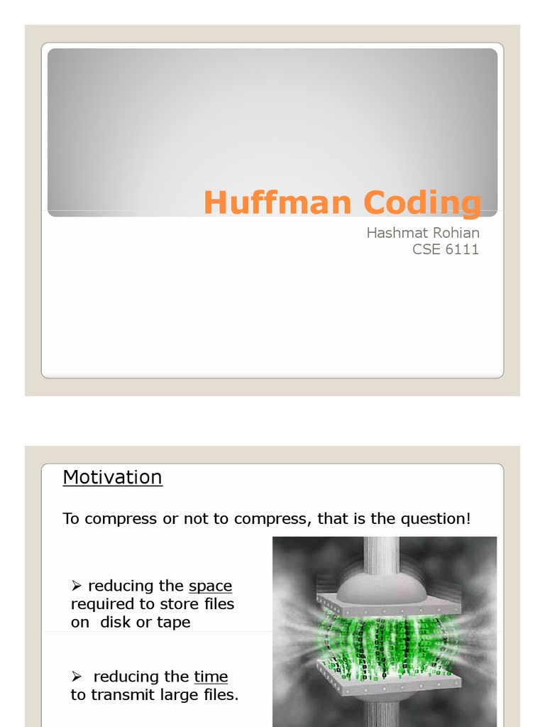 Huffman Coding | PDF | Code | Discrete Mathematics