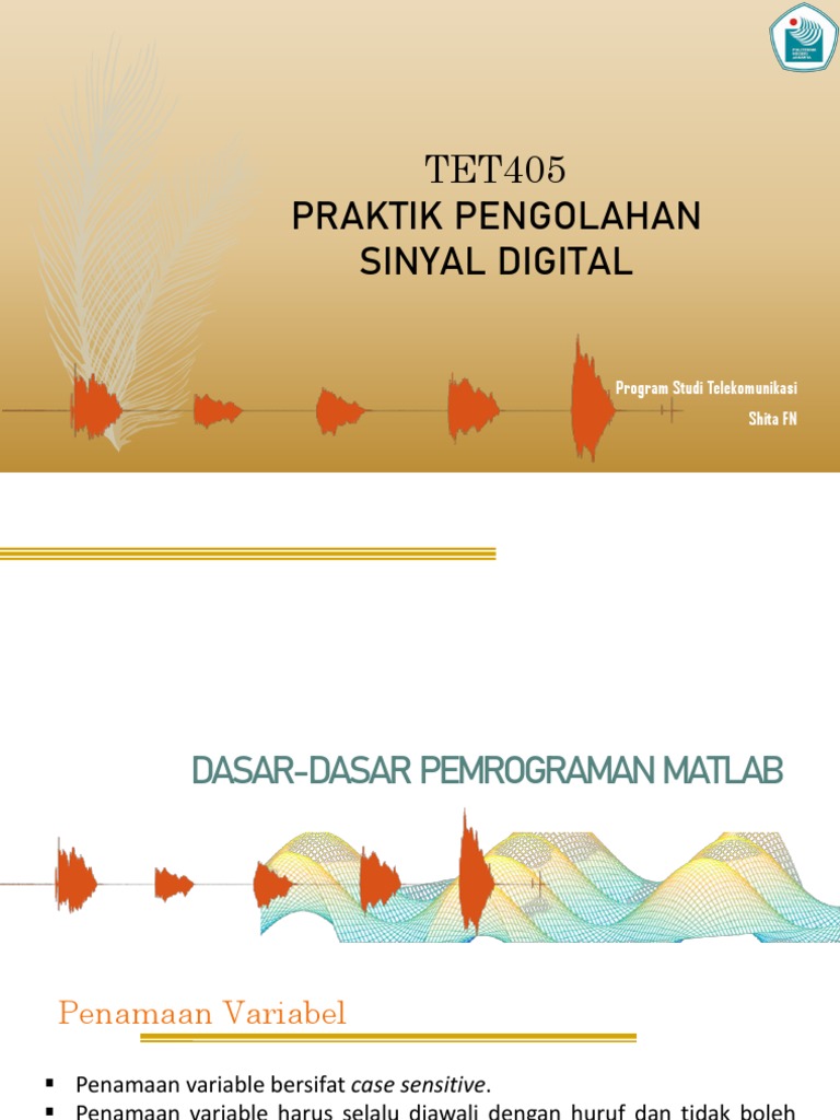 Panduan Dasar Pemrograman MATLAB | PDF